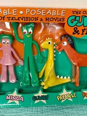 Gumby | Toys | The Original Gumby And Friends Bendable 5 Figure Set 5th ...